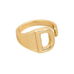 DRIKOR | Jewelry | Letter D Metallic Alphabet Ring | Poshmark
